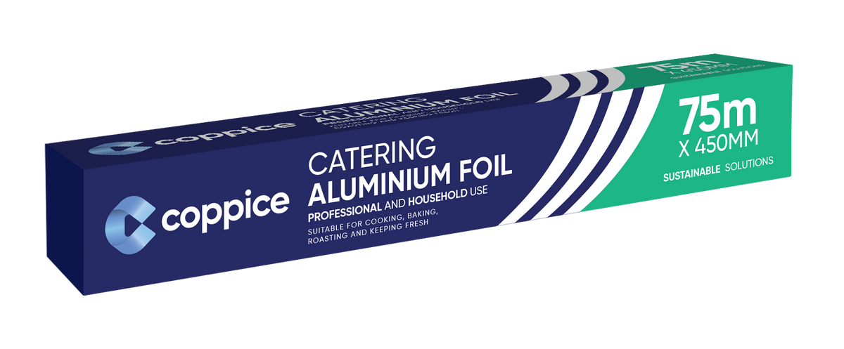 75m x 450mm Catering Aluminium Foil Roll HF.011.450.7500PL – Coppice