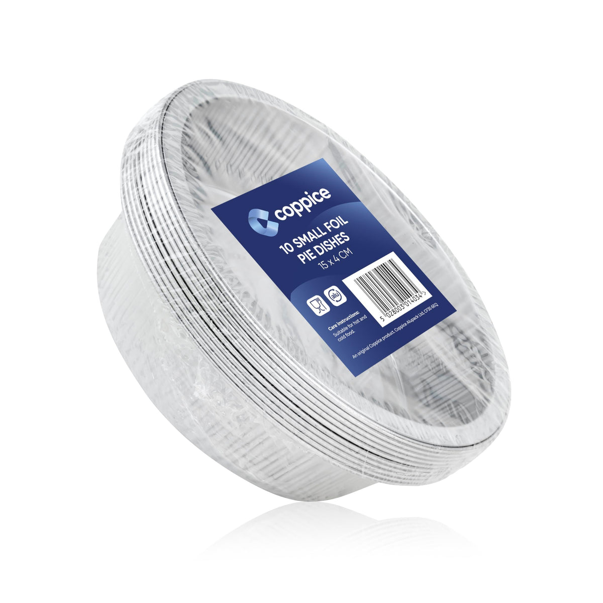 20 Pack Round Non-Fluted Foil Flan Trays R.15025 – Coppice